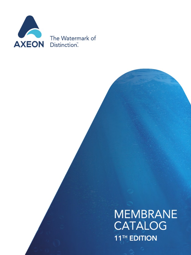 AXEON 2019 Membrane Catalog | PDF | Membrane | Osmosis