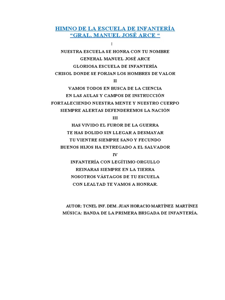 Letra Himno de La Ei | PDF