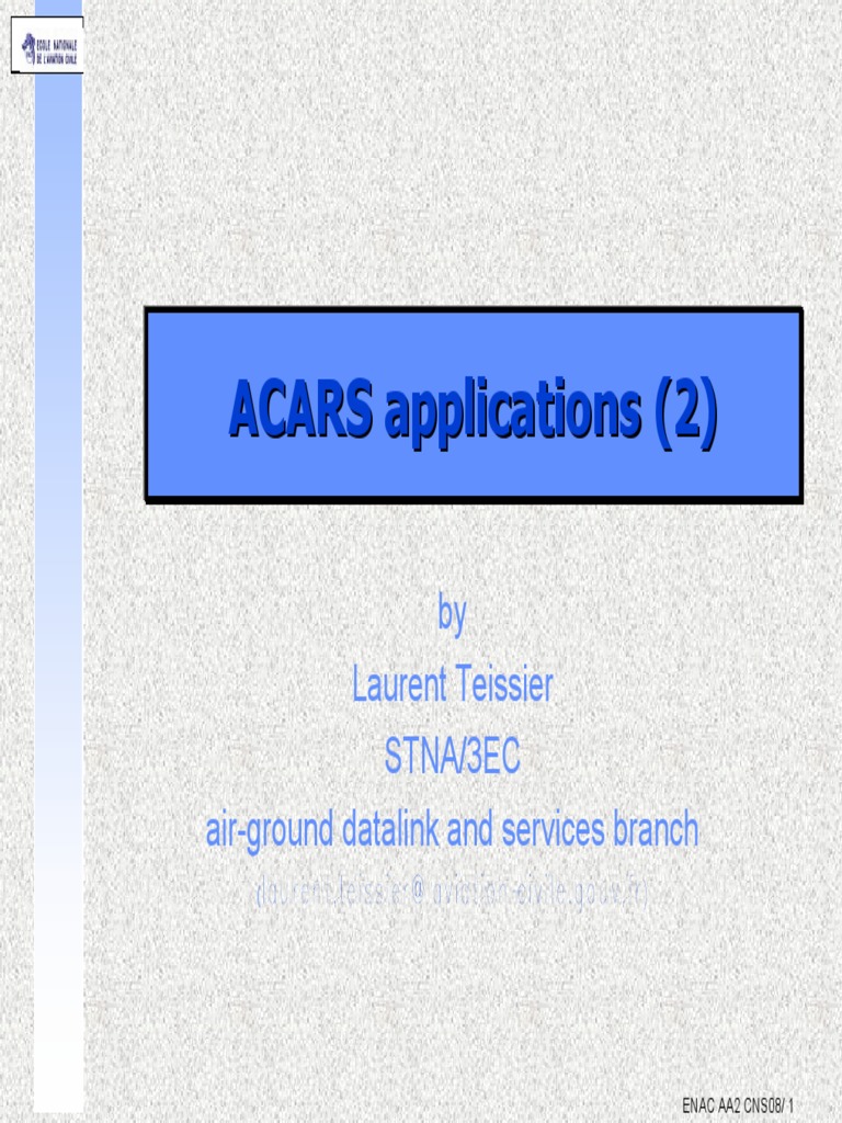 Acars Applis03part2 PDF | PDF | Aerospace Engineering | Aerospace