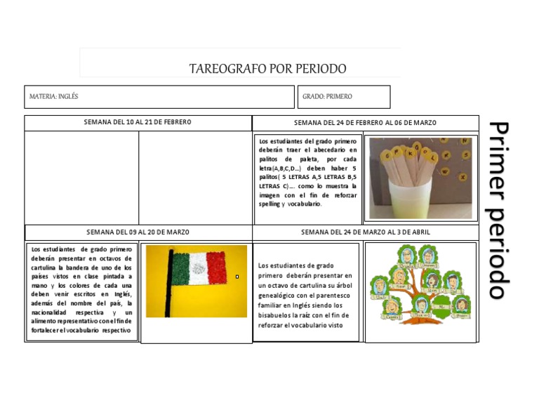 Formato Tareografo Ingl - S | PDF