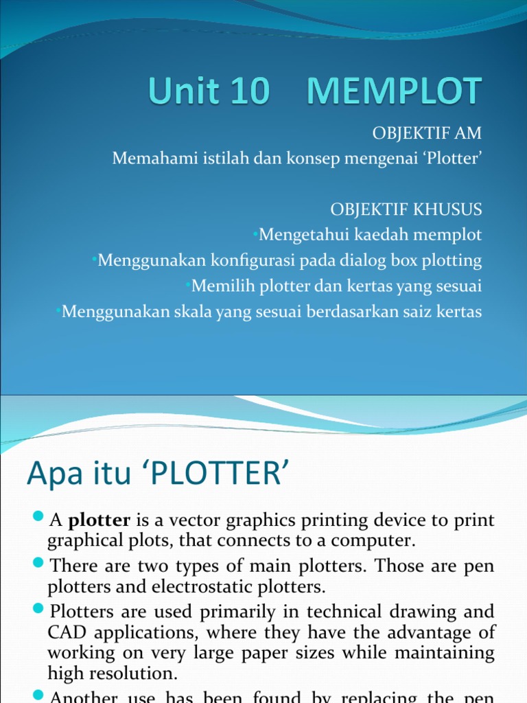 Unit 10 Memplot | PDF | Seni | Komputer