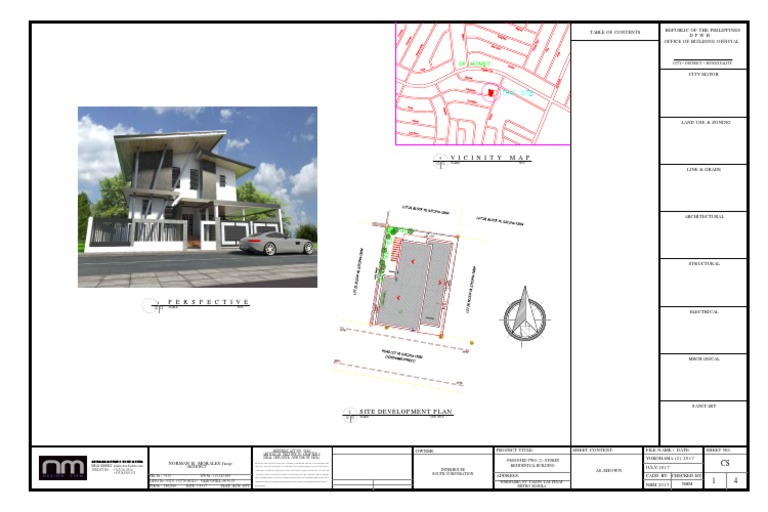 Vicinity Map: Republic of The Philippines DPWH Office of Building ...