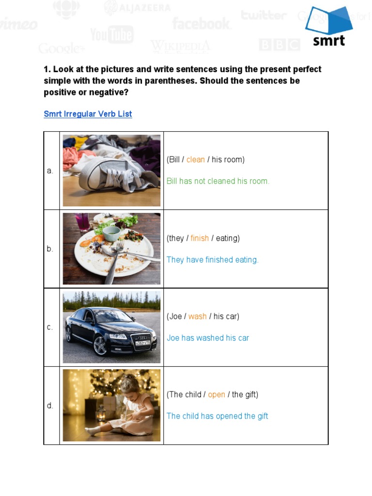 ENGL115 Grammar 11-1 - Present Perfect #1 | PDF