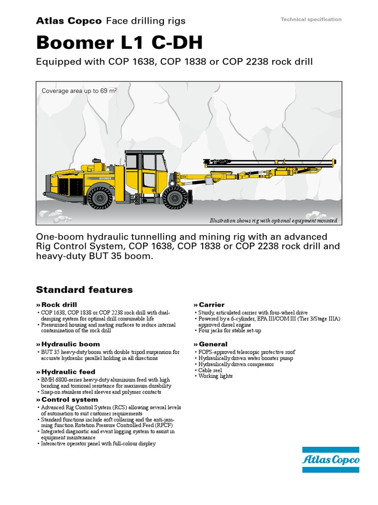 Boomer L1 C - DH | PDF | Drilling Rig | Axle