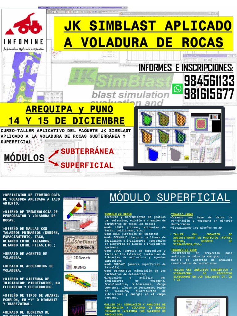 Brochure JKSimblast 2020 Team Infomine PDF | PDF | Informática | Informática y tecnología de la ...