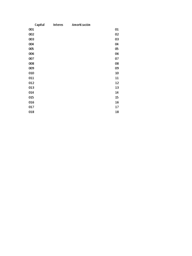 Table of Numerical Values in Various Formats for Calculations | PDF