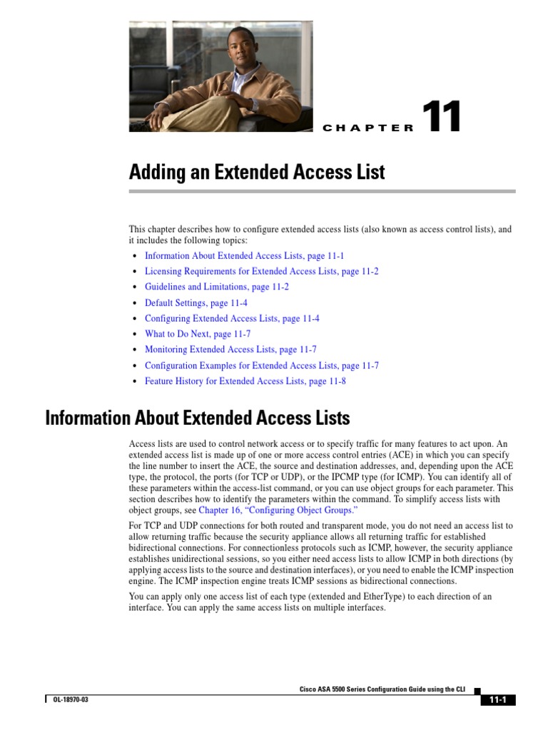 Adding An Extended Access List | PDF | Port (Computer Networking ...