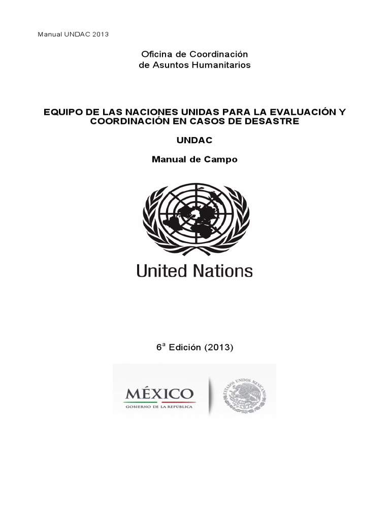 Manual de Campo UNDAC Handbook - 2013 - ES - Revisado - FINAL 20140721 ...