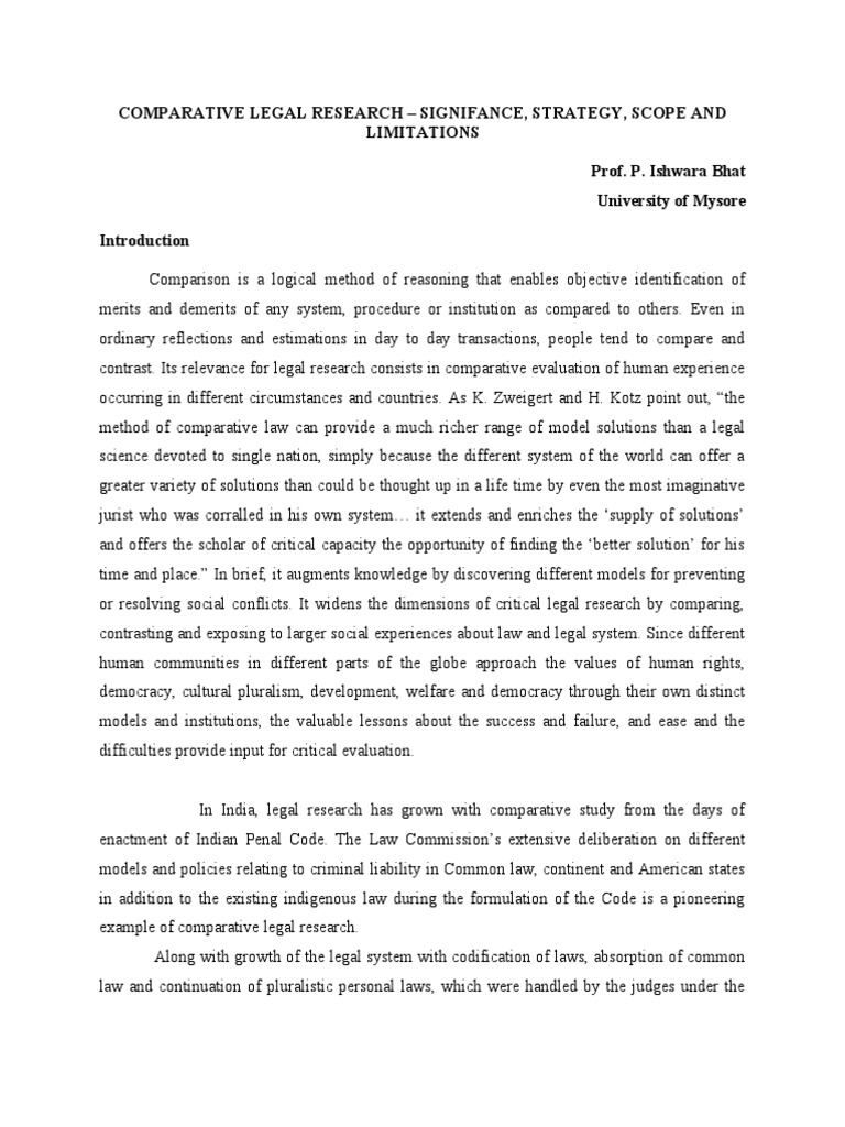 Comparative Legal Research | PDF | Multiculturalism | Constitution