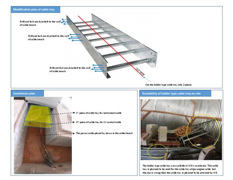Cable Tray Installation Proposal For MCC Room and PLN Substation Room ...