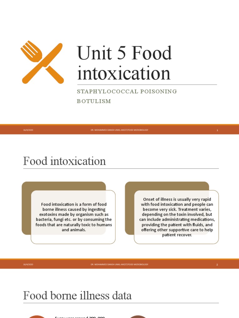 Unit 5 Food Intoxication | PDF | Foodborne Illness | Staphylococcus
