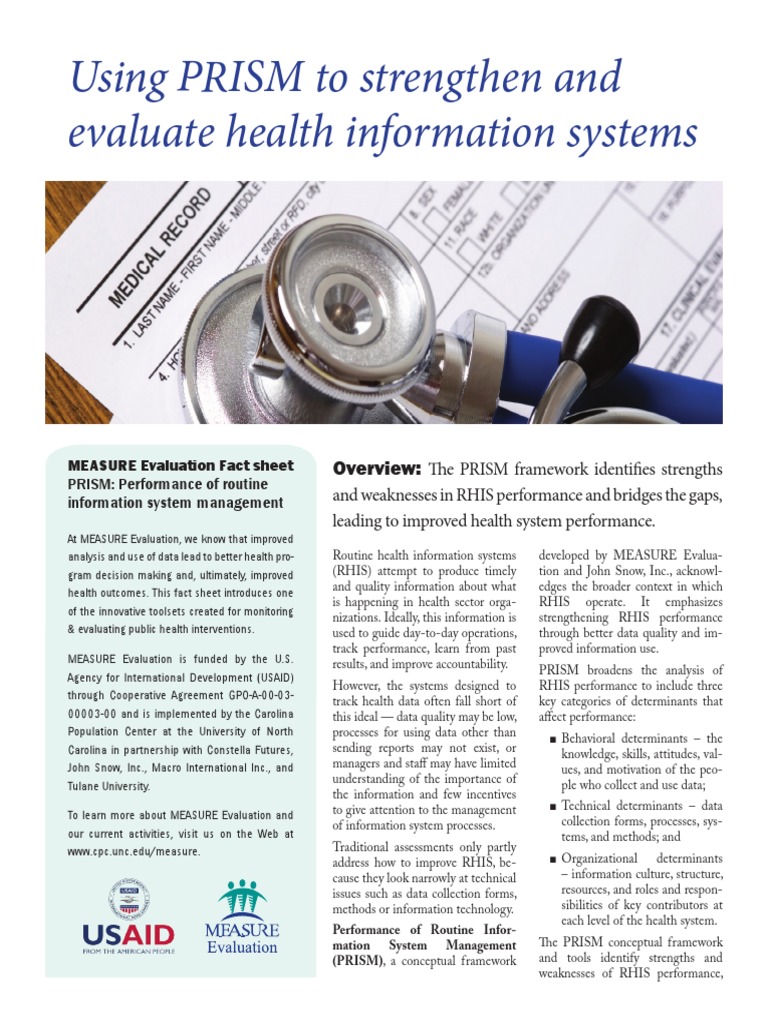 Using Prism Framework | PDF | Health Informatics | Health System