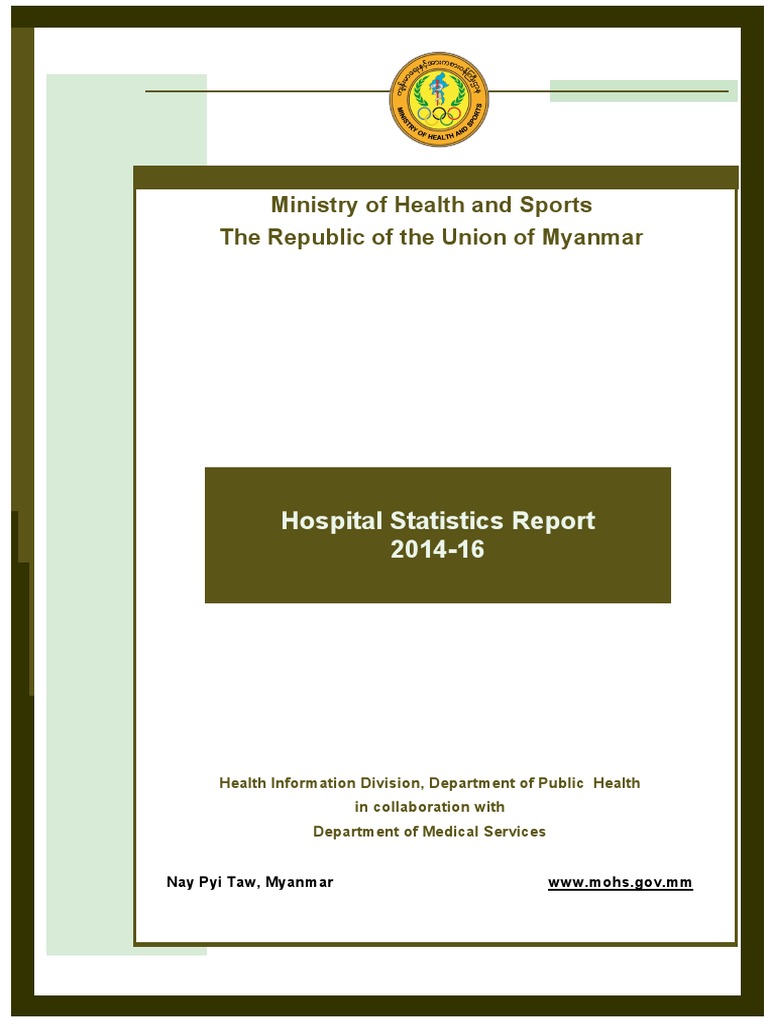 Myanmar Hospital Stats 2014-16 | PDF | Hospital | Patient