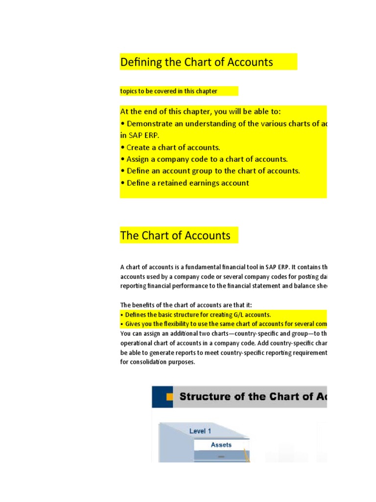 2.define Chart of Accounts and Accounts Group | PDF | Expense | Income ...