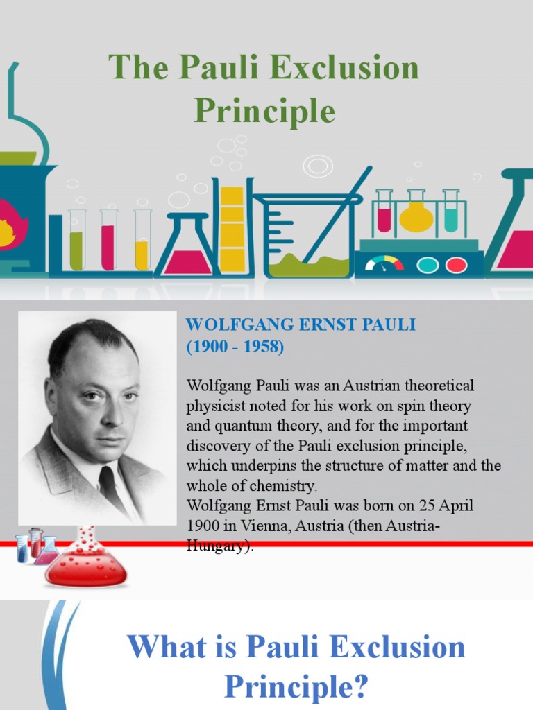 Pauli Exclusion Principle | PDF | Science & Mathematics