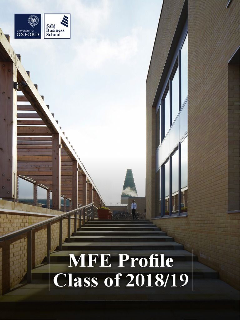 Mfe Profile Book 18 19 PDF | PDF | Master Of Business Administration ...