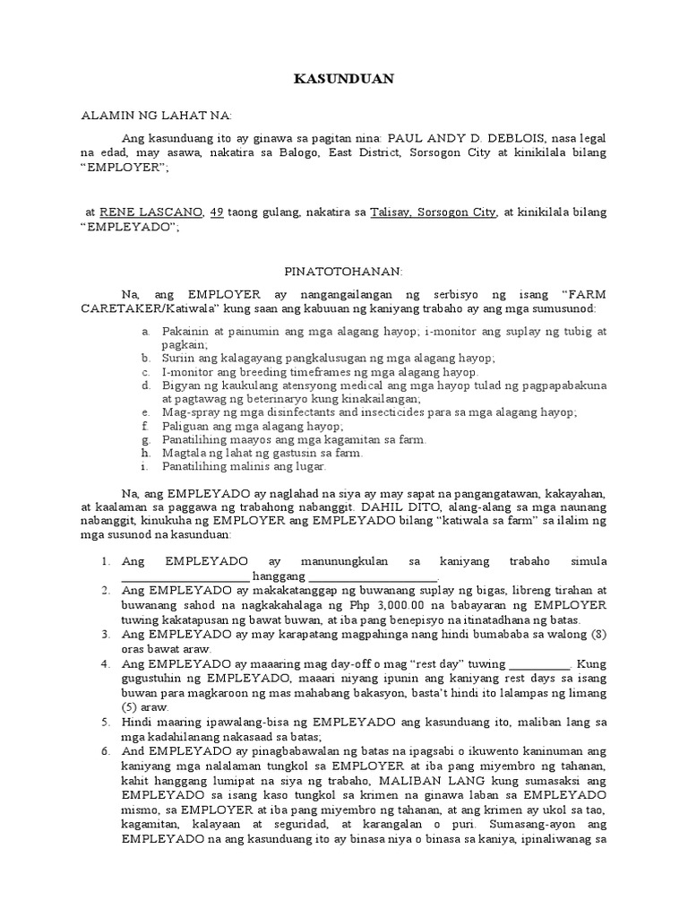 KASUNDUAN | PDF