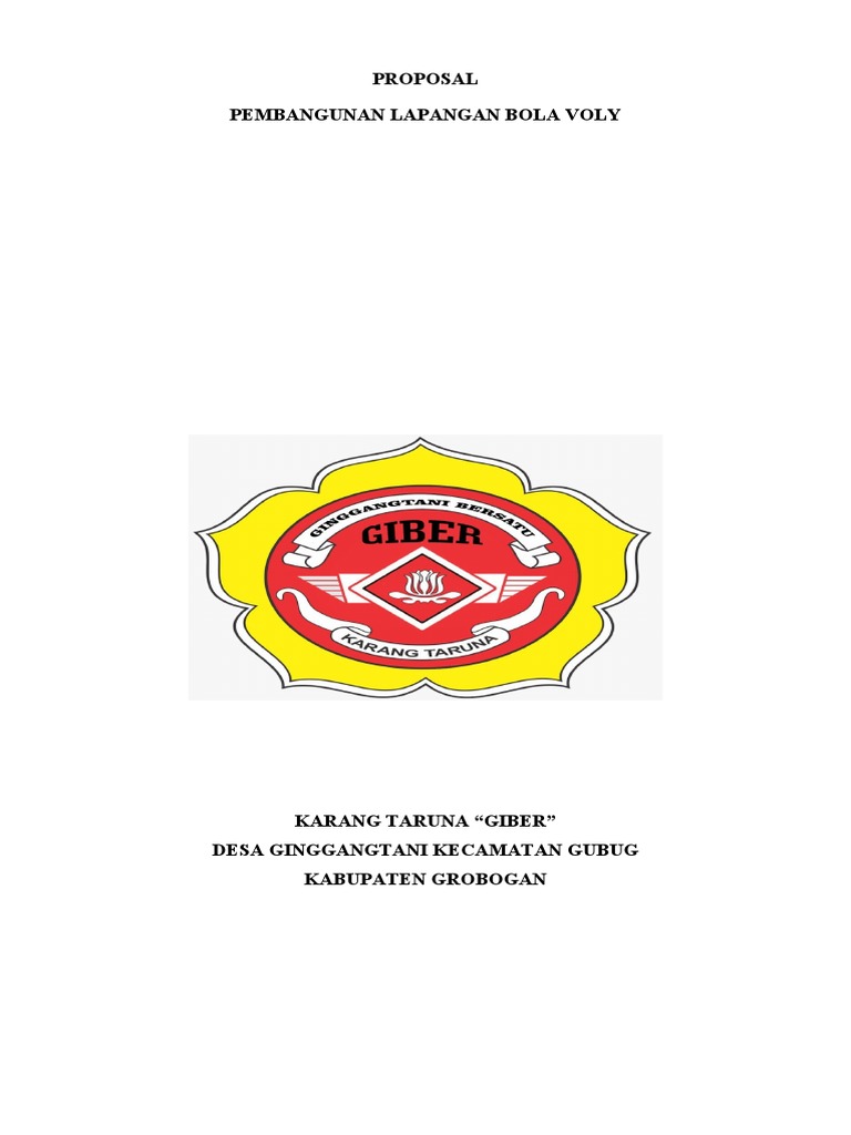 Contoh Proposal Pembangunan Lapang Bola Voly | PDF