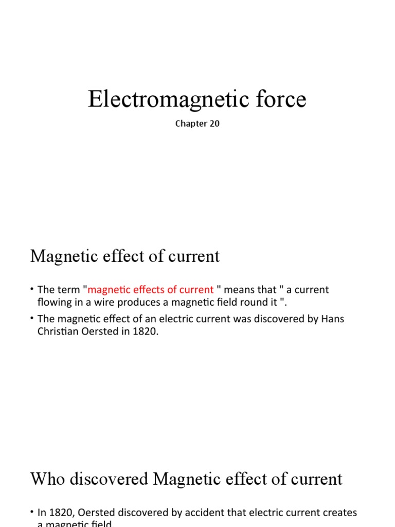 Electromagnetic Force20 | PDF | Magnetic Field | Electric Motor