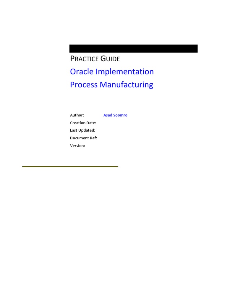 Practice Guide OPM | PDF | Enterprise Resource Planning | Computing
