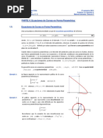 2 - 2. Derivada de Una Curva en Forma Parametrica | PDF | Pendiente | Derivado