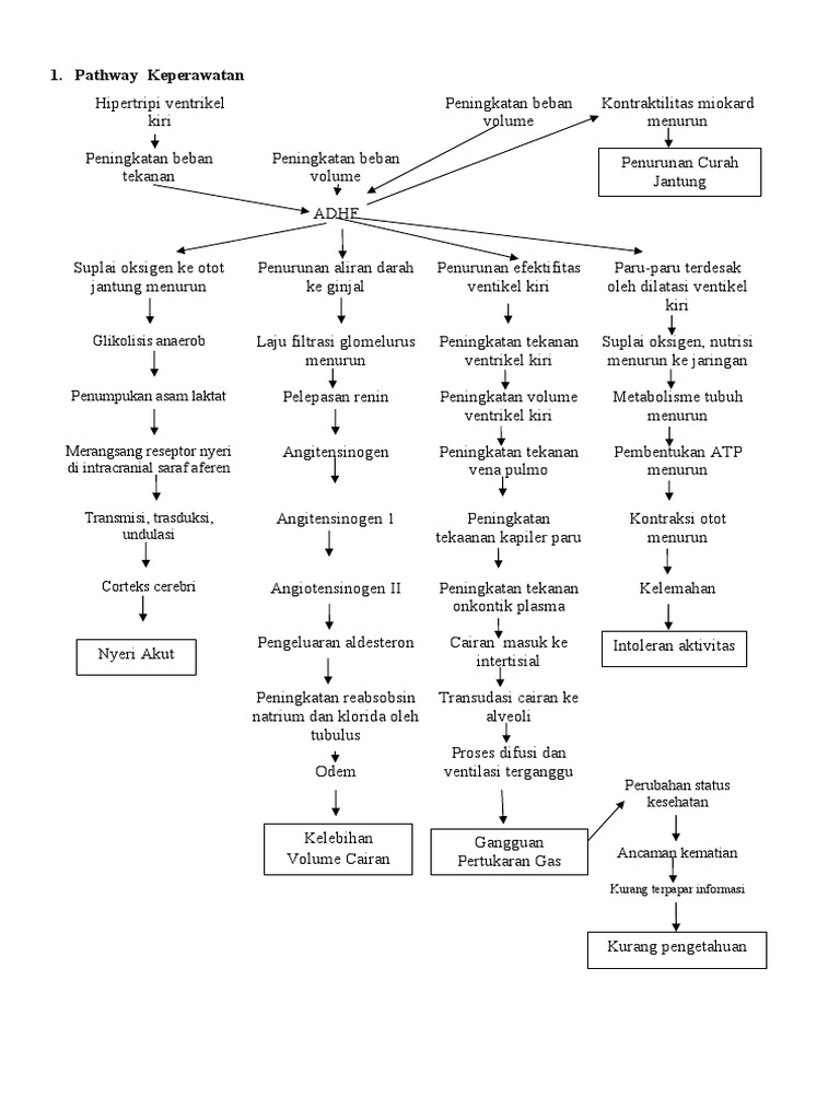 Pathway Keperawatan Penurunan Curah Jantung | PDF