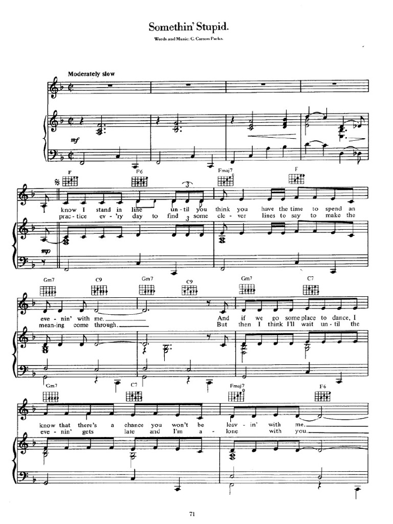 Frank Sinatra Something Stupid PDF | PDF