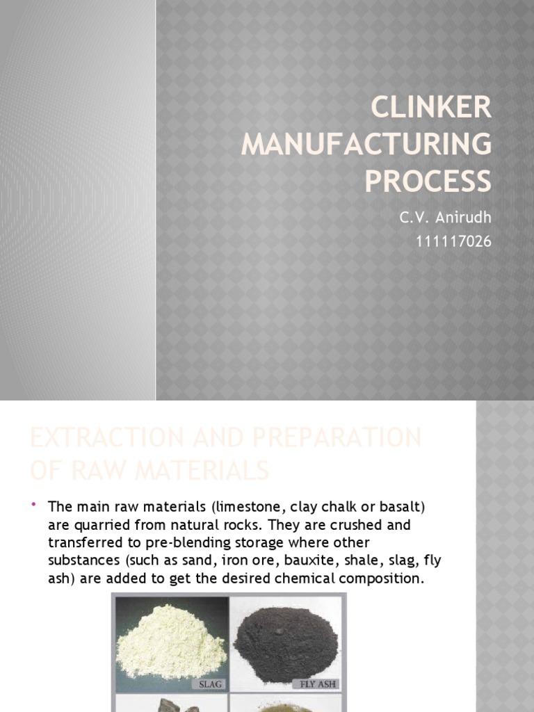 Clinker Manufacturing Process Overview | PDF | Aluminium Oxide ...
