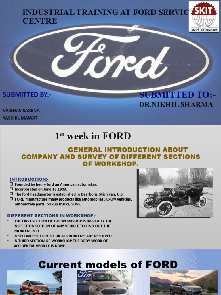 Industrial Training at Ford | PDF | Engines | Clutch