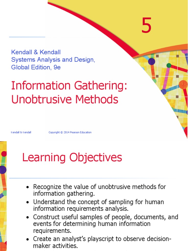 Information Gathering: Unobtrusive Methods: Kendall & Kendall Systems ...