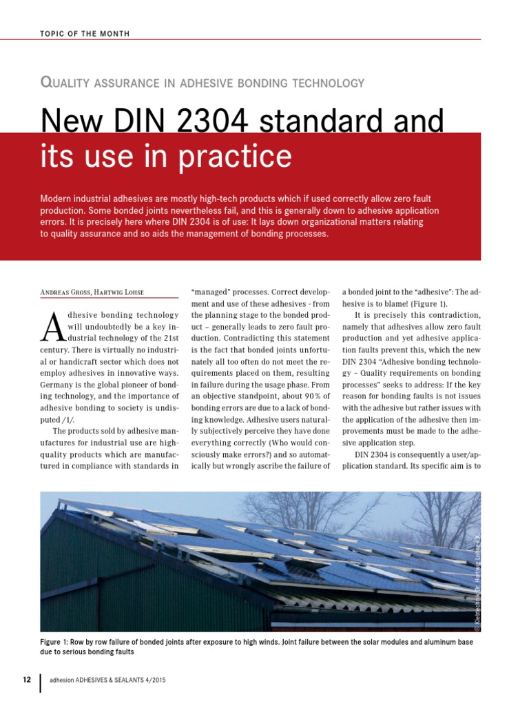 New DIN 2304 Standard And: Its Use in Practice | PDF | Iso 9000 ...