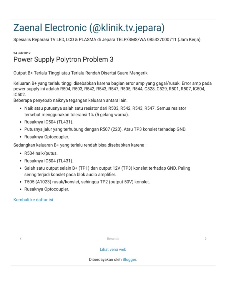 Power Supply Polytron Problem 3 | PDF