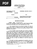 Motion For Consolidation of Cases Sample | PDF | Prosecutor | Judiciaries