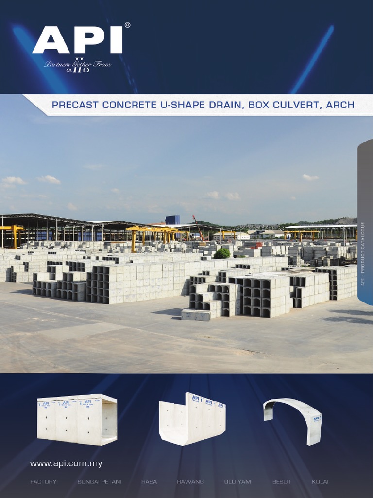 Precast Concrete U Shape Drain Box Culvert Arch | PDF