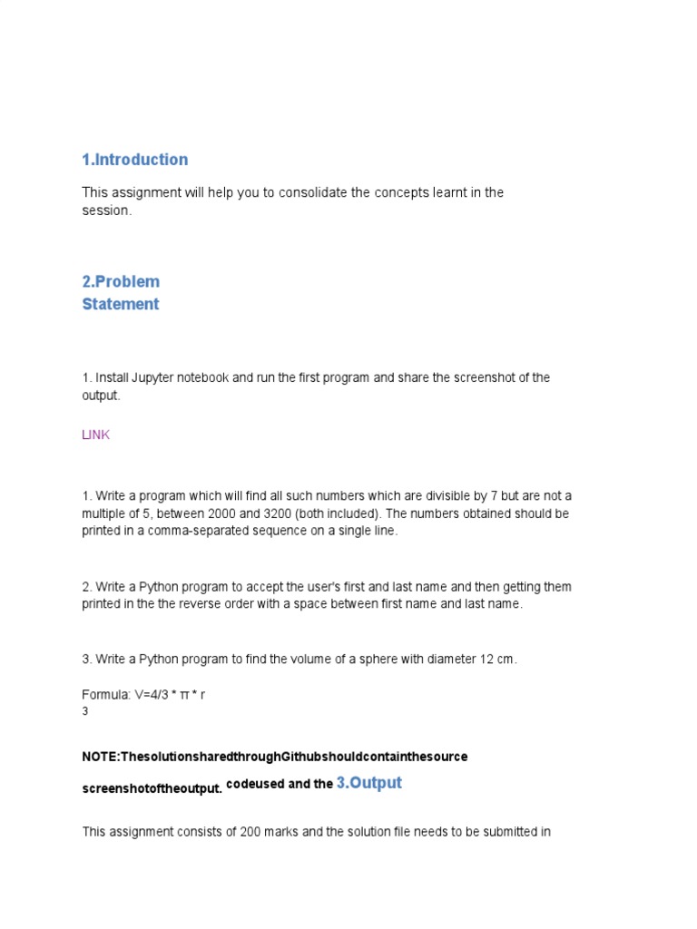 Python Assignment 1 A | PDF | Teaching Methods & Materials | Computers