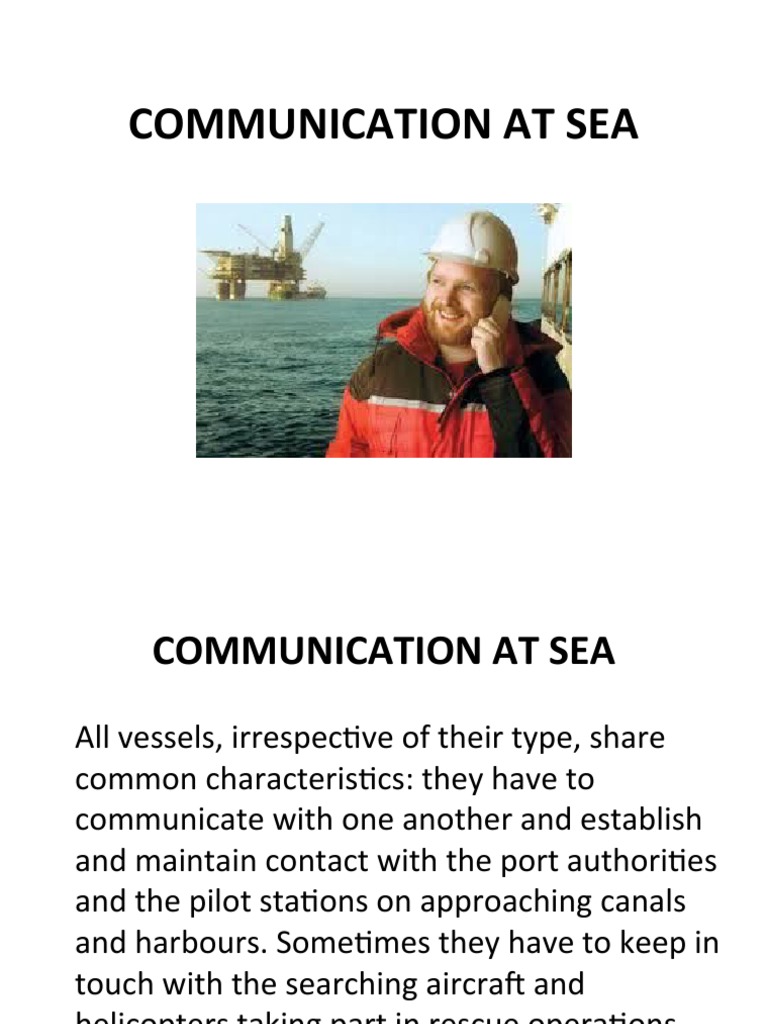 Communication at Sea | PDF | Electrical Engineering | Telecommunications