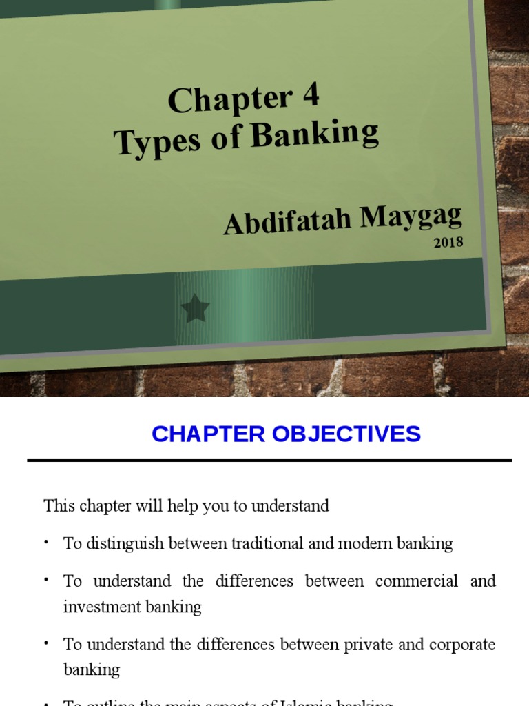 Chapter 4 Types of Banking | PDF | Factoring (Finance) | Islamic ...