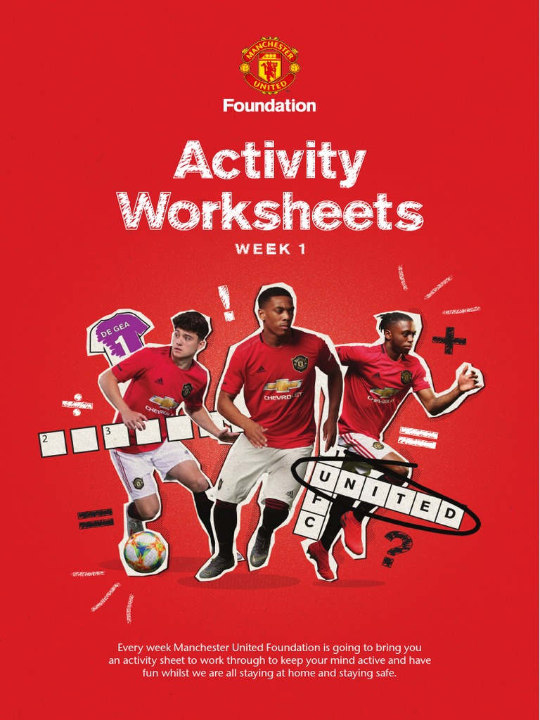 Manchester United Fun Activity Sheet | PDF | Drink | Eating Behaviors ...