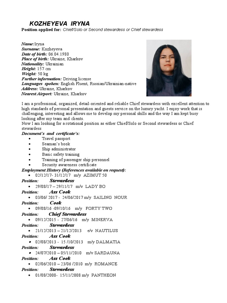 CV Kozheyeva Iryna - 157 | PDF