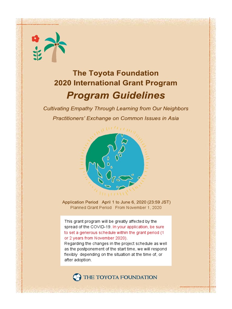 2020 International Grant Program Guidelines en PDF | PDF | Southeast ...