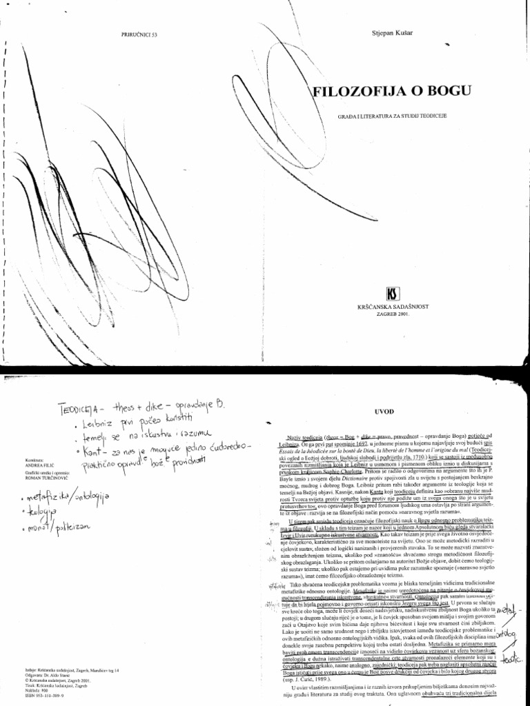 Stjepan Kusar - Filozofija o Bogu PDF | PDF