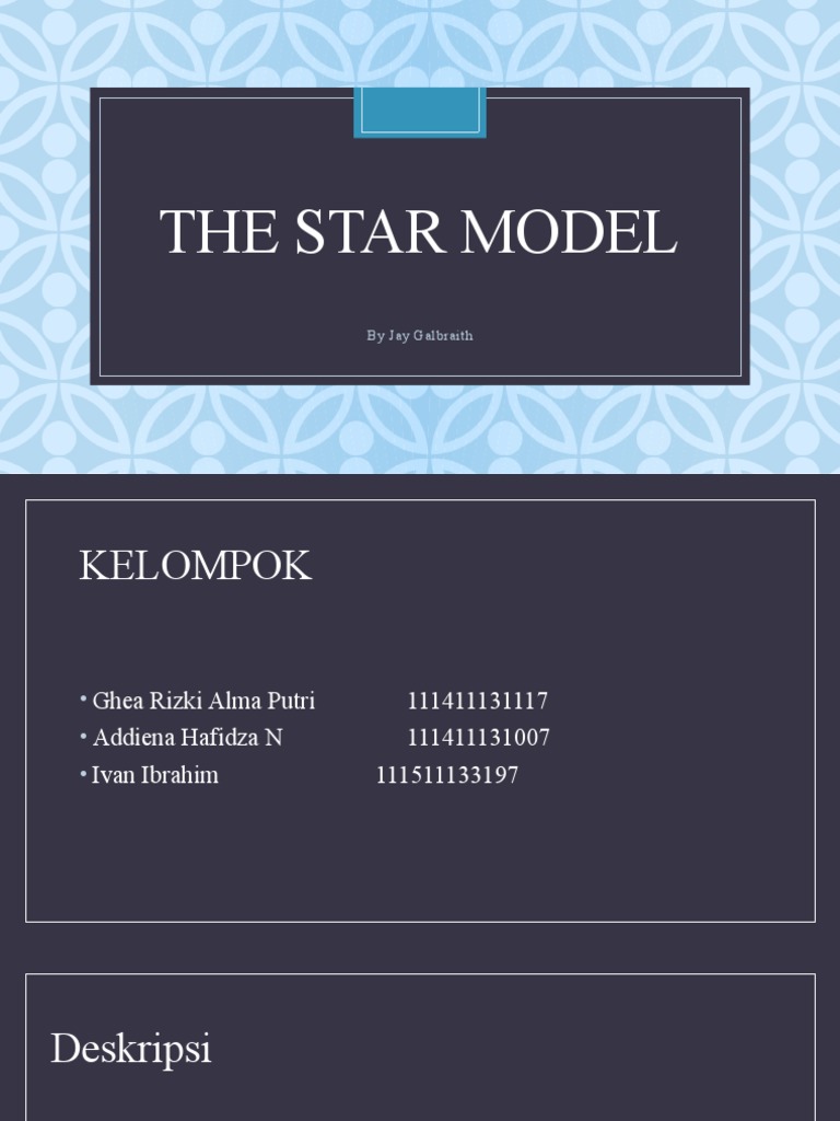 Kerangka Kerja Star Model Galbraith | PDF
