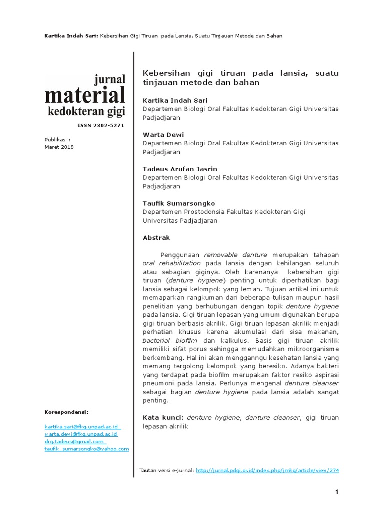 FKG Unpad 2018 PDF | PDF