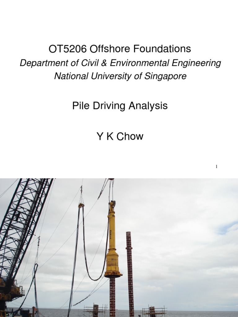 Pile Driving Analysis | PDF | Deep Foundation | Waves
