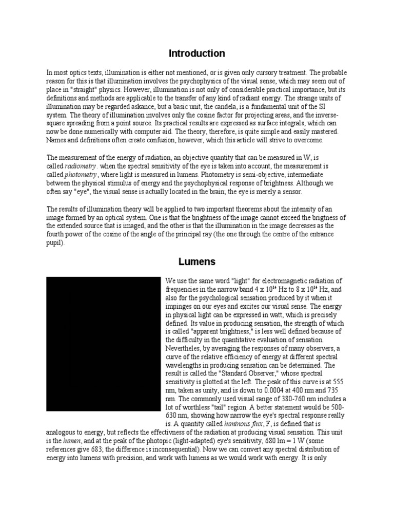 Introduction | PDF | Incandescent Light Bulb | Lighting