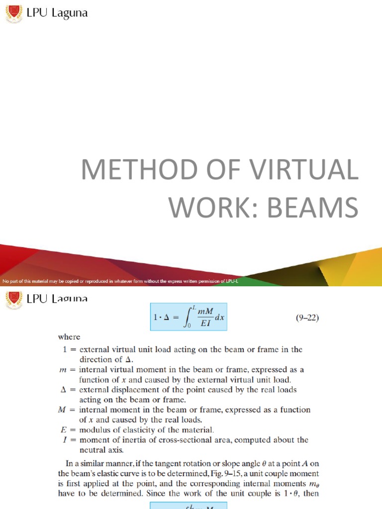 Virtual Work Method: Beams Explained | PDF