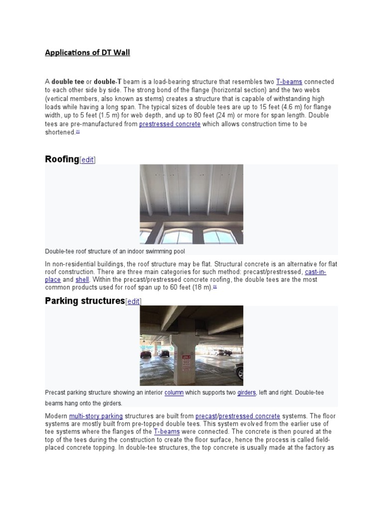 Applications of DT Wall | PDF | Building Materials | Building Engineering