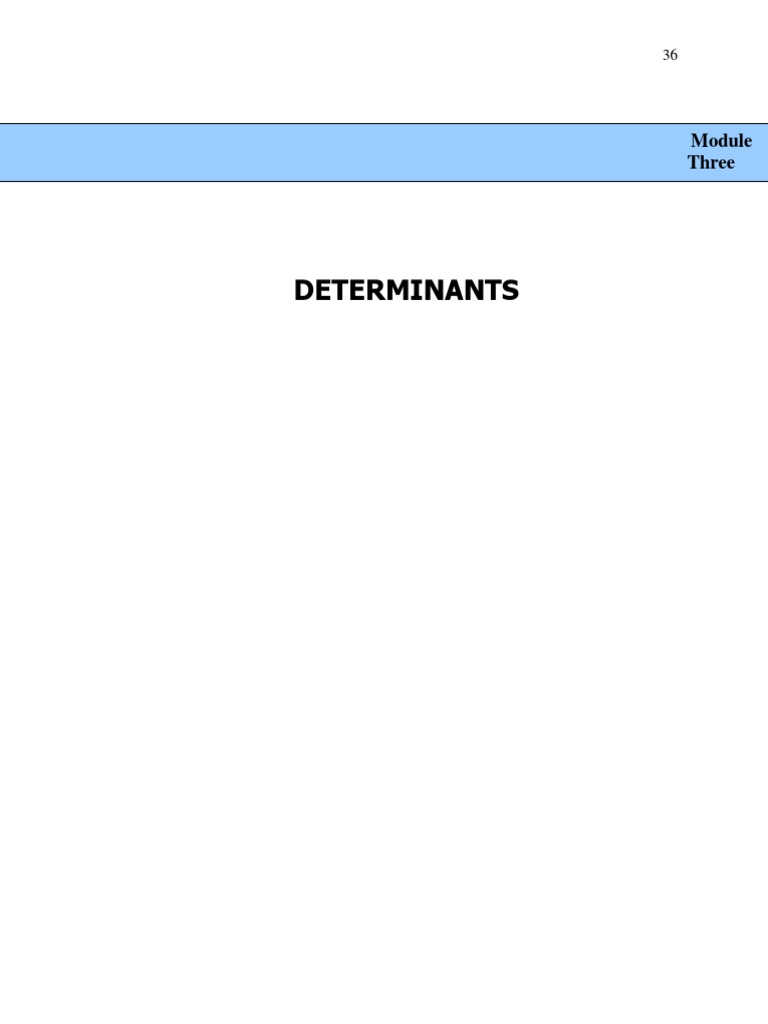 Applications of Determinants | PDF | Determinant | System Of Linear ...