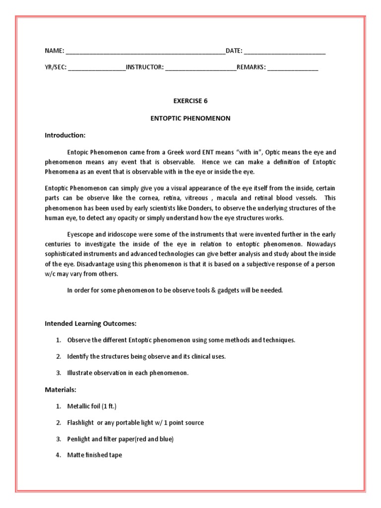 ENTOPTIC-PHENOMENON Wih Borders | PDF | Flashlight | Eye