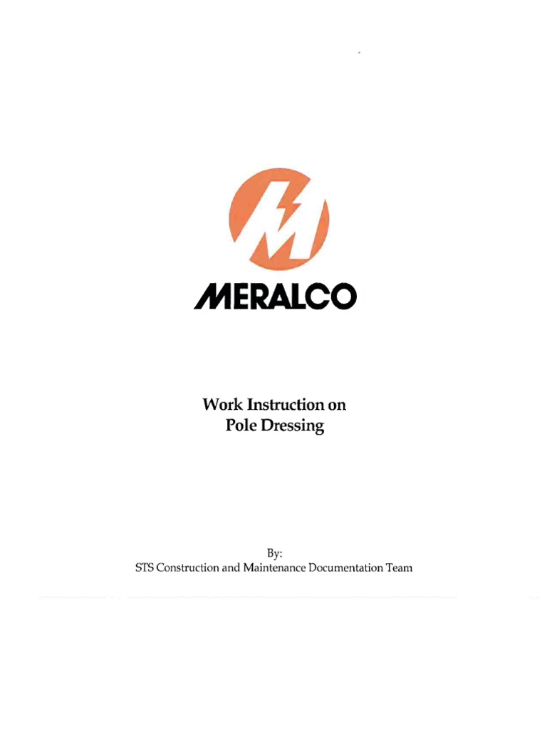 Work Instruction On Pole Dressing | PDF